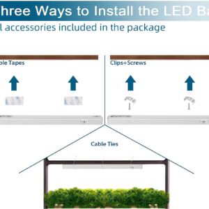 Barrina Grow Lights for Indoor Plants, Full Spectrum Sunlight, 1ft Plant Light, LED Grow Light, T5 Grow Light Strip, Plug and Play, Yellow, 8-Pack