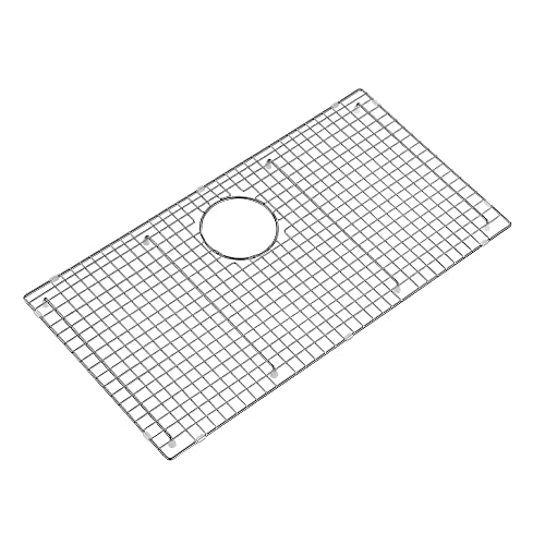 CIPOTAL 29.5 in. x 15.5 in. Rear Drain Kitchen Sink Bottom Grid with Supersoft Silicone Feet in 304 Grade Stainless Steel