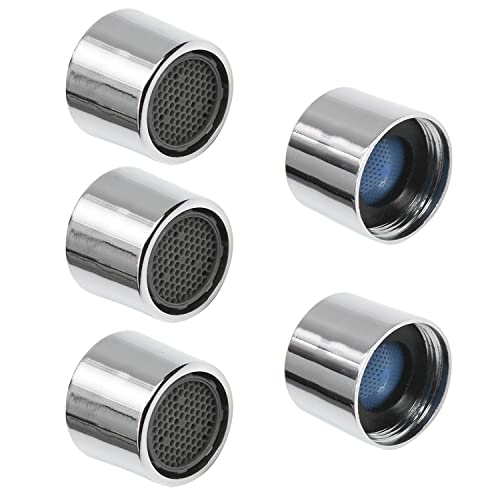 Juvielich Faucet Aerators Faucet Flow Restrictor Replacement Parts Insert Sink Aerator for Bathroom or Kitchen 20mm 5PCS