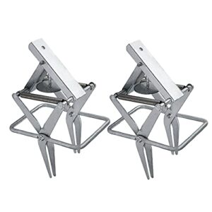 FPS (2 Pack Easy Set Mole Traps Easy One-Step, Out-of-Sight, Galvanized Steel Sold ONLY by Fox Peak Supply