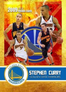 2009 stephen curry first gold rookie gems rookie card golden state warriors