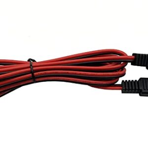 Halokny SAE Extension Cable, 18AWG SAE to SAE Connector Quick Disconnect Wire Harness, Solar Panel Extension Cable 6Ft/2M