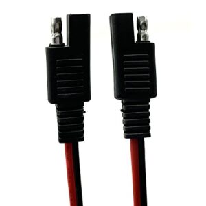 Halokny SAE Extension Cable, 18AWG SAE to SAE Connector Quick Disconnect Wire Harness, Solar Panel Extension Cable 6Ft/2M