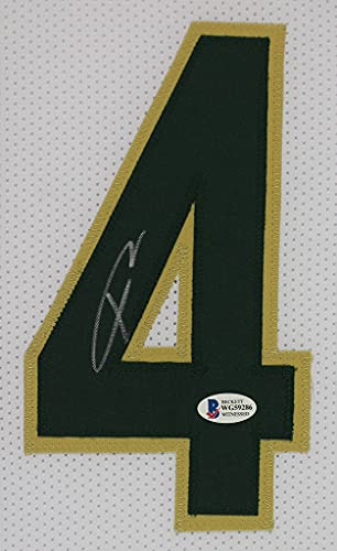 Giannis Antetokounmpo Autographed White Milwaukee Bucks Jersey - Beautifully Matted and Framed - Hand Signed By Giannis and Certified Authentic by Beckett - Includes Certificate of Authenticity