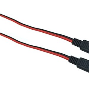 Halokny SAE Single Ended Extension Cable, 2 PCS 14AWG SAE Quick Disconnect Plug Cable for Automobile and Solar Panel(1Feet/30cm)