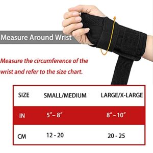 NuCamper Wrist Brace Carpal Tunnel Right Left Hand for Men Women Pain Relief, Night Wrist Sleep Supports Splints Arm Stabilizer with Compression Sleeve Adjustable Straps,for Tendonitis Arthritis