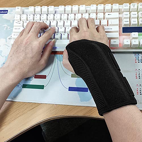 NuCamper Wrist Brace Carpal Tunnel Right Left Hand for Men Women Pain Relief, Night Wrist Sleep Supports Splints Arm Stabilizer with Compression Sleeve Adjustable Straps,for Tendonitis Arthritis