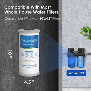 Waterdrop Whole House Water Filter, Iron Filter, Sediment Filter for Well Water, Reduce Manganese, Replacement for Ispring, GE, Waterdrop, Any 10" x 4.5" Whole House Water Filters System, 5 Micron