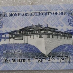 Banknotes Collection-Bhutan 2006 1 Nurtrum banknote Dragon banknotes Foreign Commemorative Coins Currency, Not in Circulation or has exited The Market