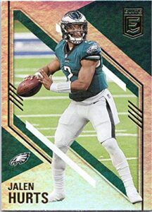 2021 donruss elite #27 jalen hurts philadelphia eagles official nfl football trading card in raw (nm or better) condition