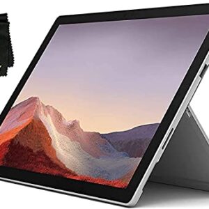 New Microsoft Surface Pro 7 - 12.3" Touchscreen - 10th Gen Intel Core i7-1065G7 - 256 GB SSD - 16 GB RAM - Intel Iris Plus - Windows 10 + Zipnology Screen Cleaning Cloth Bundle - Brown Box (PVT-00001)