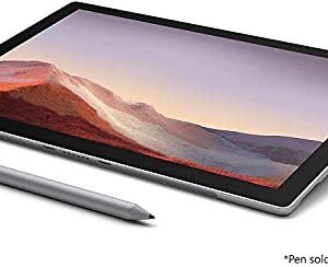 New Microsoft Surface Pro 7 - 12.3" Touchscreen - 10th Gen Intel Core i7-1065G7 - 256 GB SSD - 16 GB RAM - Intel Iris Plus - Windows 10 + Zipnology Screen Cleaning Cloth Bundle - Brown Box (PVT-00001)