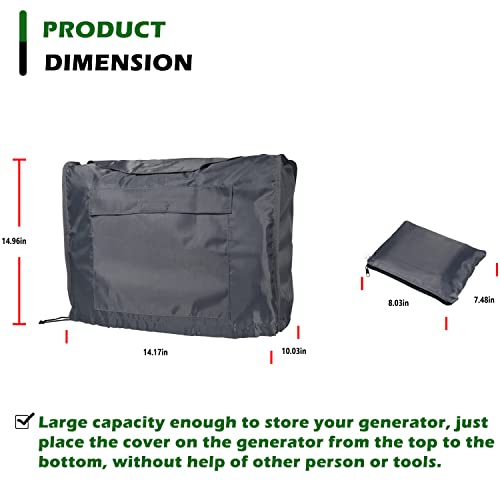 Waterproof Generator Storage Cover Fit For Honda Generator EU2200i EU2200IC EU2000i EU2000i EU2000i, Companion for Honda Power Equipment Polyester Fabric Outdoor 08P57-Z07-00S Generator Accessories