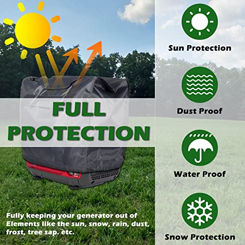 Waterproof Generator Storage Cover Fit For Honda Generator EU2200i EU2200IC EU2000i EU2000i EU2000i, Companion for Honda Power Equipment Polyester Fabric Outdoor 08P57-Z07-00S Generator Accessories