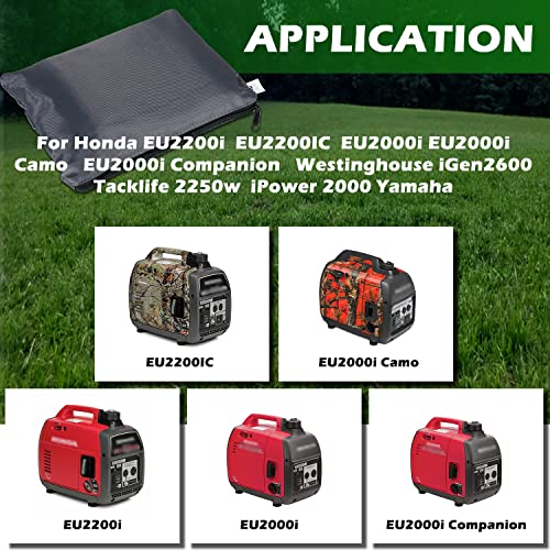 Waterproof Generator Storage Cover Fit For Honda Generator EU2200i EU2200IC EU2000i EU2000i EU2000i, Companion for Honda Power Equipment Polyester Fabric Outdoor 08P57-Z07-00S Generator Accessories