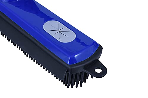 Superio 2 Pack Heavy-Duty Rubber Push Broom with Built-in Squeegee, 50 in. Long.