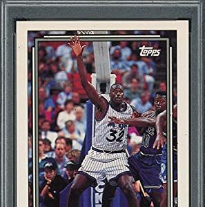 Shaquille O'Neal 1992 Topps Basketball Rookie Card #362 Graded PSA 9