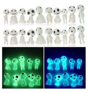 oismys glow in dark tree elves fairy 20pcs luminous ghost micro landscape accessories garden decoration outdoor patio lawn yard fish tank potted plants kit