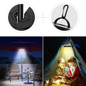 Patio Umbrella Lights, Rechargeable Umbrella Light 48 LED Lights 3 Modes Cordless Umbrella Pole Light for Patio Umbrellas, Camping Tents and Other Outdoor Use