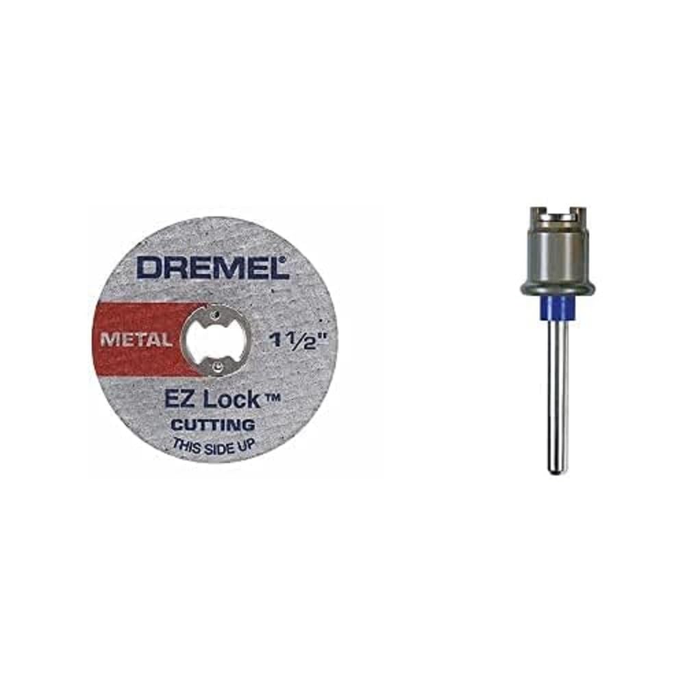 Dremel EZ456B- 12 pieces 1 1/2-Inch EZ Lock Rotary Tool with Dremel EZ - Lock Mandrel, 1/8 inch (3.2mm) shank Rotary Tool Accessory Mandrel