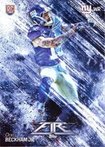 2014 topps fire football #119 odell beckham jr. rookie card