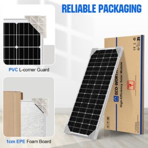 ECO-WORTHY 4.8KWH Solar Power Complete Kit 1200W 24V with Lithium Battery and Inverter for Home: 6pcs 195W Solar Panel + 1pc 25.6V 100Ah Li-Battery + 3000W MPPT Hybrid Charger Inverter