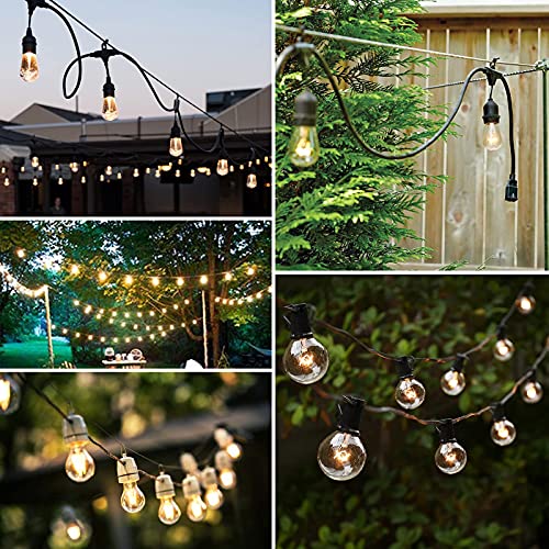 BLIKA Globe String Light Suspension Kit, Outdoor Light Guide Wire, 170FT Coated Stainless Steel 304 Rope, String Light Hanging Kits