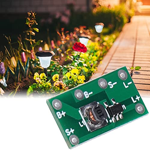 Zhiyavex 10pcs Solar Charge Control Board,Solar Charging Module,Solar Lamp Landscape Light Circuit Board Module,with Control,I‑Shaped Inductor Board,for Lawn Lights,Christmas Lights