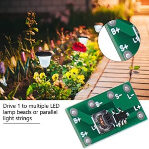 Zhiyavex 10pcs Solar Charge Control Board,Solar Charging Module,Solar Lamp Landscape Light Circuit Board Module,with Control,I‑Shaped Inductor Board,for Lawn Lights,Christmas Lights