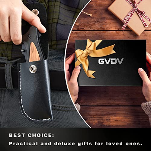 GVDV Utility Pocket Knife - 6 in 1 Folding Knife with Glass Breaker, Bottle Opener, Multi-function Knife for Survival Camping Hunting, Gifts for Men