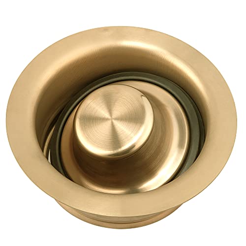 Artiwell Sink Garbage Disposal Flange and Stopper, Universal Flange Fit for 3-1/2 Inch Standard Sink Drain Hole, Kitchen Sink Replacement Accessories, Sink Garbage Disposer Kit (Champagne Bronze)