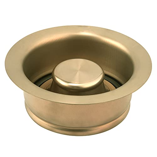 Artiwell Sink Garbage Disposal Flange and Stopper, Universal Flange Fit for 3-1/2 Inch Standard Sink Drain Hole, Kitchen Sink Replacement Accessories, Sink Garbage Disposer Kit (Champagne Bronze)