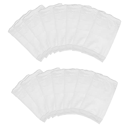 Pool Vacuum Cleaner Micro Filter Bag - Compatible with Water Tech Catfish Max CG Aqua Broom & Other nground or Above Ground Handheld Pool Blasters - 15 Pack (White)