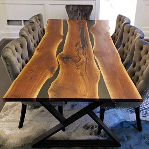 Epoxy Table, Live Edge Wooden Table, Epoxy Resin River Table, Natural Wood,Dining table, Natural Epoxy Table, Resin Table