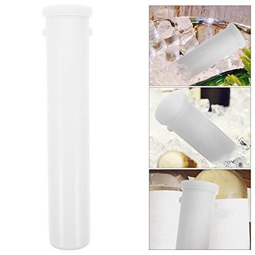 FRCOLOR Ice Cube Stick Mold Plastic Column Mold Freezer Tubes Bar Ice Storage Box Reusable Water Bottle Cooling Rod 30cm White