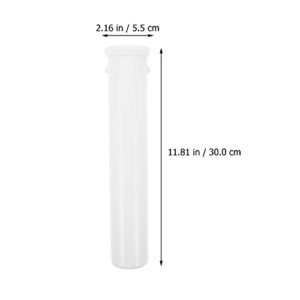 FRCOLOR Ice Cube Stick Mold Plastic Column Mold Freezer Tubes Bar Ice Storage Box Reusable Water Bottle Cooling Rod 30cm White