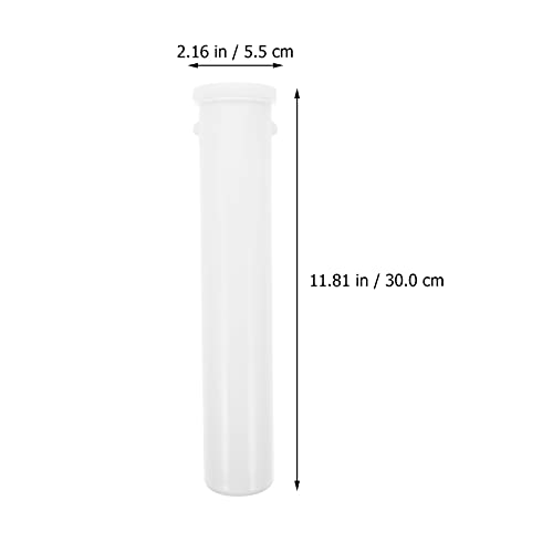 FRCOLOR Ice Cube Stick Mold Plastic Column Mold Freezer Tubes Bar Ice Storage Box Reusable Water Bottle Cooling Rod 30cm White