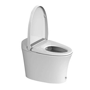 Fine Fixtures Modern One Piece Toilet - Elongated, Touchless and Tankless Toilet