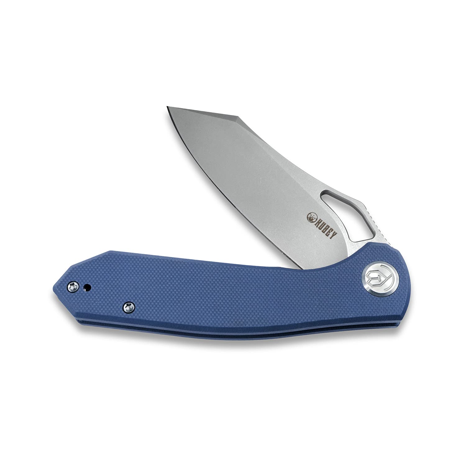 KUBEY Drake KU310D Gentlemans Everyday Carry, 7.87" Pocket Folding Knife with Tanto Blade and G10 Handle with Reversible Deep Carry Clip Good for Edc Outdoor Hiking and Hunting