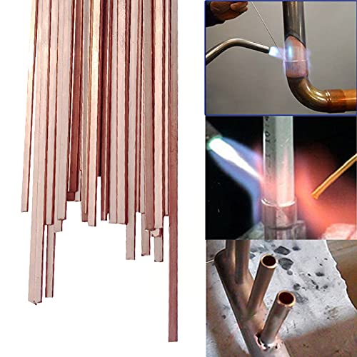 GOODSDS Welding Filler Rods Wire Low Temperature Flat Soldering Rods Phosphor Copper Welding Repair Electrode Copper Tube Tool