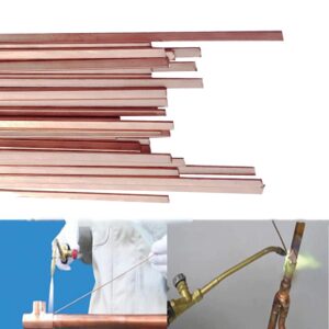 GOODSDS Welding Filler Rods Wire Low Temperature Flat Soldering Rods Phosphor Copper Welding Repair Electrode Copper Tube Tool