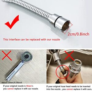 Kitchen Sink Pull Down Faucet Head Replacement 2-Functions Pull Out Sprayer Head Chrome, (Plating)