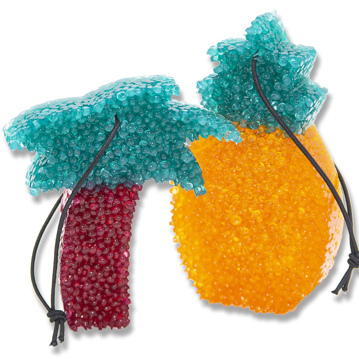 Jamaica Me Crazy Scented Freshies 2-Pack, Lone Star Candles, A Delightfully Whimsical Summer Favorite, 2-Color Palm Tree and Pineapple, Air Freshener, Car Freshener, Strongly Scented Aroma Beads