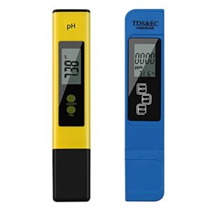 ph meter & tds meter combo, readout high accuracy lab 4-in-1 ph tds ec & temperature meter water quality tester,high accuracy digital water tester for household drinking, pool and aquarium