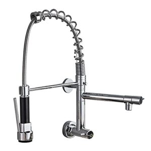 Gnimauhz Spray Gun Replacement Spring Kitchen Mixer Tap Faucet Pull Out Down Sprayer head Shower Head,Polished Chrome Finish,only for G 1/2 Male Connection