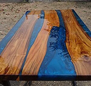 Epoxy Table, Epoxy Resin River Table, Live Edge Wooden Table, Natural Wood,Dining Table, Natural Epoxy Table, Resin Table