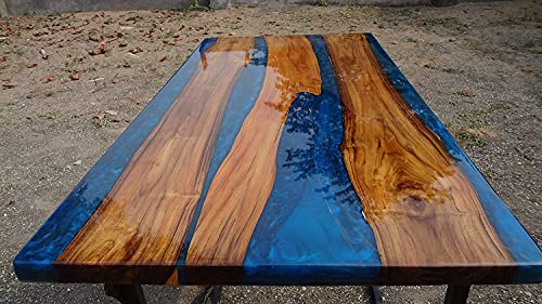 Epoxy Table, Epoxy Resin River Table, Live Edge Wooden Table, Natural Wood,Dining Table, Natural Epoxy Table, Resin Table