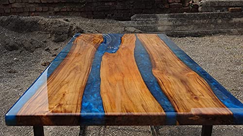 Epoxy Table, Epoxy Resin River Table, Live Edge Wooden Table, Natural Wood,Dining Table, Natural Epoxy Table, Resin Table