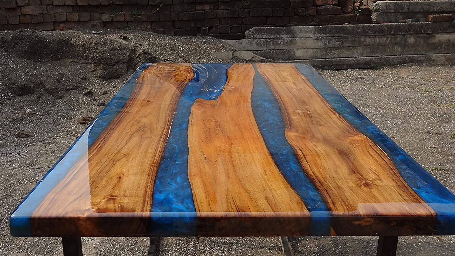 Epoxy Table, Epoxy Resin River Table, Live Edge Wooden Table, Natural Wood,Dining table, Natural Epoxy Table, Resin Table