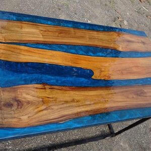 Epoxy Resin River Table, Natural Wood, Epoxy Table, Live Edge Wooden Table, Dining table, Natural Epoxy Table, Resin Table